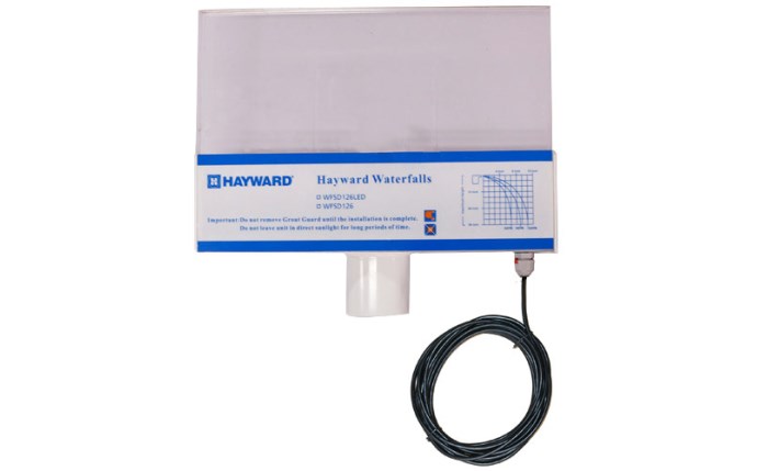 POOL360 | 1' Sheer 500 LED Waterfall with 6" Lip