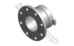 POOL360 | 6" Ductile Iron IPS Flange x Bell Adapter