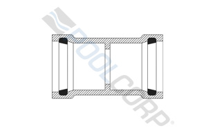 POOL360 | 3" Gasketed Knock-On PVC Pressure Repair Coupling