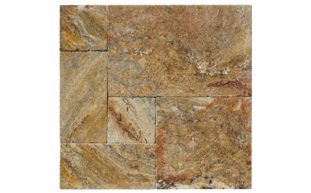 POOL360 | 3 cm French Pattern Tumbled Paver Autumn Leaves