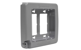 POOL360 | Gray Low Profile Plastic In-Use Weatherproof Double-Gang ...