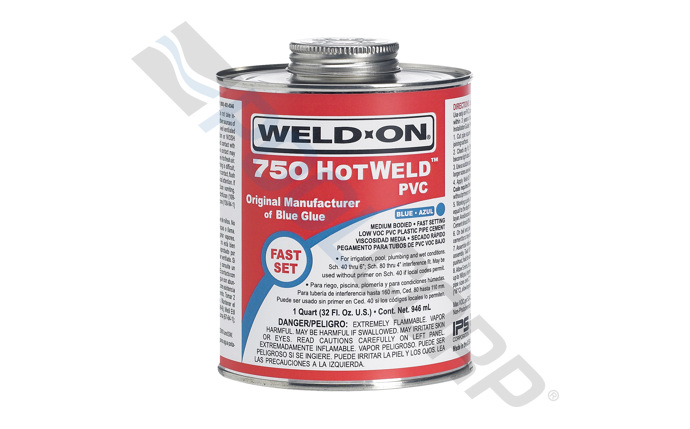 POOL360 | HotWeld 750 Blue PVC Solvent Cement 1 qt