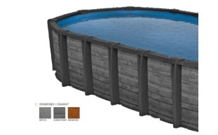 POOL360 | 12' x 18' Oval Steel Diamond Series Mystic Above Ground Pool ...