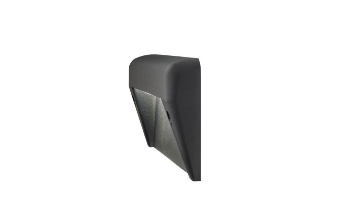 POOL360 | 12V Textured Black Integrated LED Louvered Surface Mount Step ...