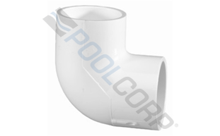 POOL360 | 1" x 1" Slip x Slip SCH 40 PVC 90 Degree Sweep Elbow