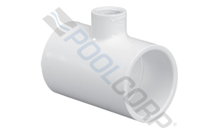 POOL360 | 2" x 2" x 1.25" Slip x Slip x Slip SCH40 Reducing Tee