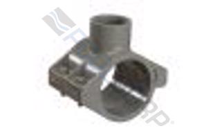 POOL360 | 3" x 3" x 1.5" HDPE x Female ACME Heavy Turf Tap't Saddle with ACME Top-Out