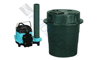 POOL360 | WRS Series Drainosaur Drainosaur Jr. Sump Pump Systems and 5 gal Basin