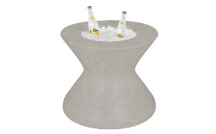 POOL360 | 22" Sandstone Signature Tall Ice Bin Side Table without Lid