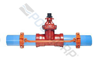 POOL360 | 6" Pipe to Pipe Joint Restraint for Mainline Gate Valve