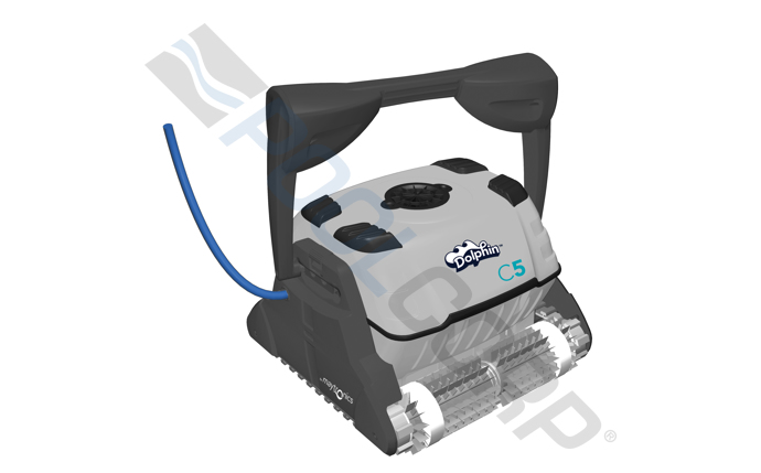POOL360 | Dolphin™ C5 Robotic Pool Cleaner with Caddy and Remote