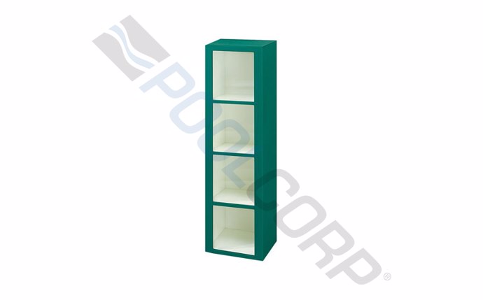 POOL360 | 12" x 12" x 72" 4-Tier Lenox Cubby