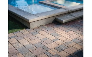 POOL360 | 12" x 12" Large Square Urbana Stone Paver Aspen