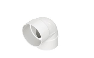 POOL360 | 6" White Hub X Hub Pvc S&D 90 Degree Elbow