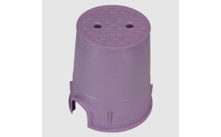 POOL360 | 6" Round Purple Box Purple Lid Reclaimed Water