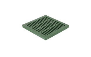 POOL360 | 24" Green Plastic Square Catch Basin Drain Grate