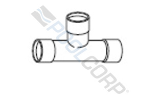 POOL360 | 3-1/2" x 2-1/4" Gray Compression Tee