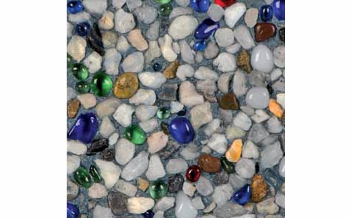 POOL360 | Tropics Blue StoneScapes® Touch of Glass Pebble Pool Finish ...