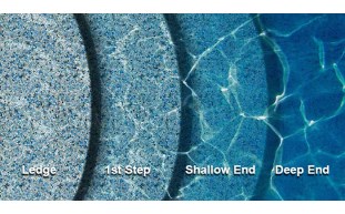 POOL360 | Aqua White StoneScapes® Touch of Glass Pebble Pool Finish .5 ...