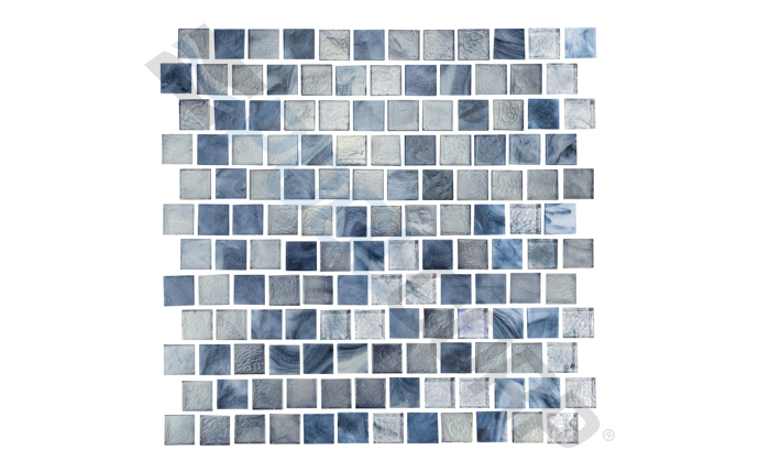 POOL360 | 1" x 1" Aquarius Collection Mica Blue Tile