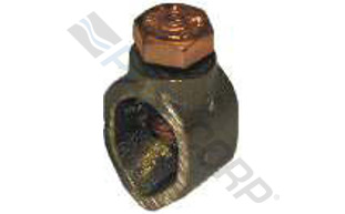 POOL360 | 1/2" Bronze Direct Burial Ground Rod Clamp