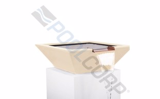 POOL360 | 24" Maya Water Bowl GFRC Concrete Vanilla