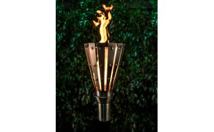 POOL360 | 8" x 14" Stainless Steel Trojan Fire Torch with TOP Base LP