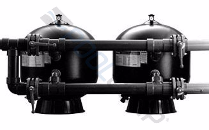 POOL360 | 4" Two Tandem Filter Kit for SCH 40 for Triton TR100C-3 or ...