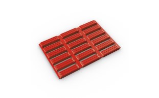 POOL360 | 3' x 33' Red Floorline Barefoot Matting