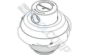 POOL360 | Light Grey SwingJet Adjustable Cleaning Wall Jet