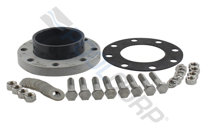 POOL360 | Flange Kit with Gasket and Stainless Steel Hardware 2.5"