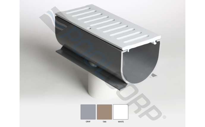 POOL360 | 3" Water Hog Bottom Drainout White