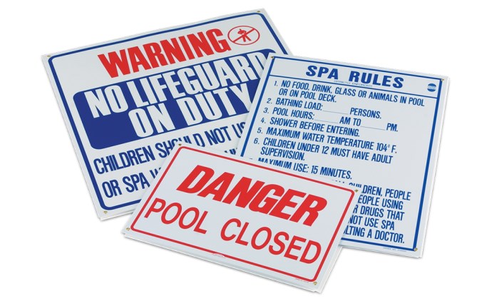 POOL360 | 18'' x 12'' Danger Pool Closed Safety Sign