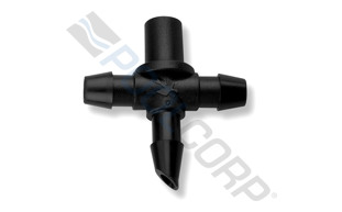 POOL360 | XBF3TEE Barb Transfer Fitting 1/4" Drip Tee