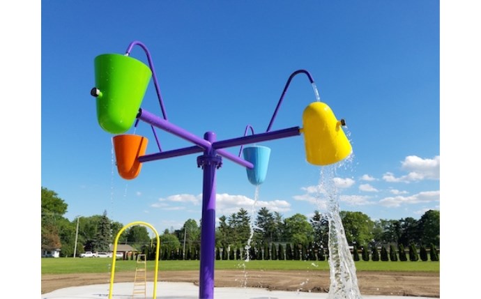 POOL360 | Stainless Steel Dumping Bucket 4 with Stainless Steel Footing ...