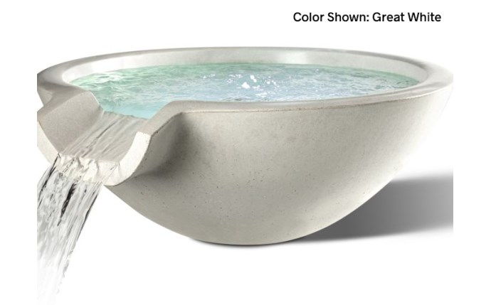 POOL360 | 30" Camber Round Water Bowl