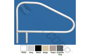 POOL360 | 48" x 32" Graphite 4-Bend Cross-Braced Return-to-Deck Bend ...