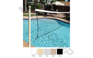 POOL360 | Black Anchor Mount Volleyball Kit