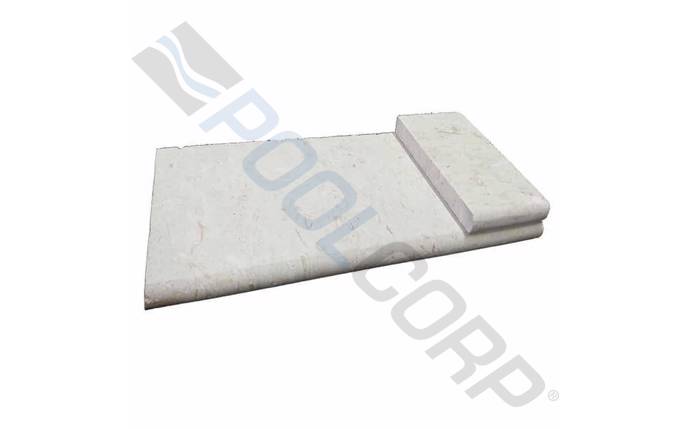 POOL360 | 12"x12" 3CM BEIGE SHELL STONE COPING