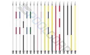 POOL360 | 7.5' Yellow and Black Stripe Royaline Flagstick