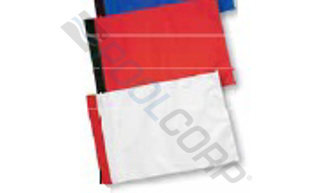 POOL360 | Red and Black Nylon Two-Tone Flag Tube-Lock 200 Denier Set of 9