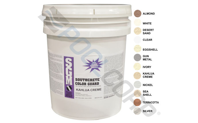 POOL360 | 5 gal Kahlua Creme Southcrete™ Color Guard Concrete Stain/Sealer