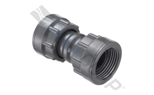 POOL360 | 1" Manifold Swivel Coupling Swivel x Swivel with O-Ring Seal