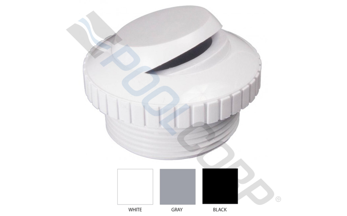 POOL360 | 1.5" MPT White Hydrostream Fitting with Slotted Opening
