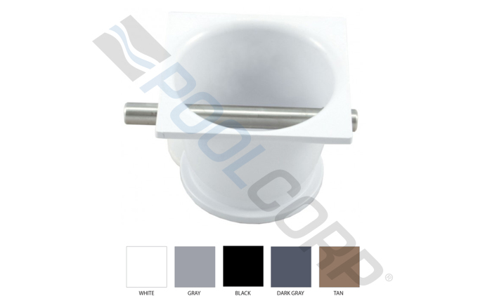 POOL360 | White Rope Anchor with Stainless Steel Pin