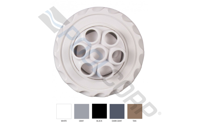 POOL360 | 3.5" Gray Scalloped Gunite/Fiberglass Massage Jet Internal ...