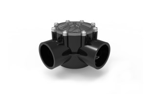 POOL360 | 2" 90 Degree CPVC Check Valve with Clear Lid