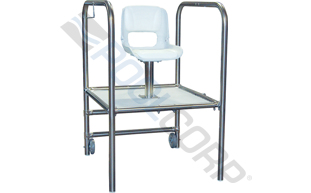 POOL360 | 48" Torrey II Moveable Lifeguard Platform with 360° Swivel Chair