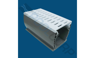 POOL360 | 10' x 3" Flowmaster 3 Commercial Deck Drain White 4 per case