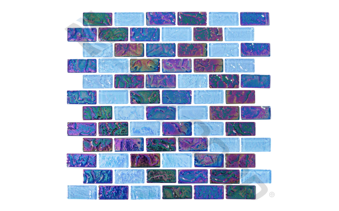 POOL360 | 1" x 2" Nordic Shores Cobalt Pool Tile